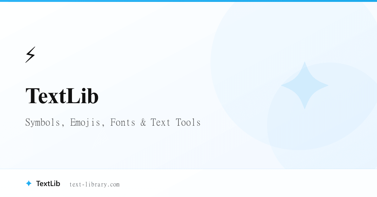 Simboli, Emoji e Caratteri Speciali da Copiare e Incollare Gratis | TextLib